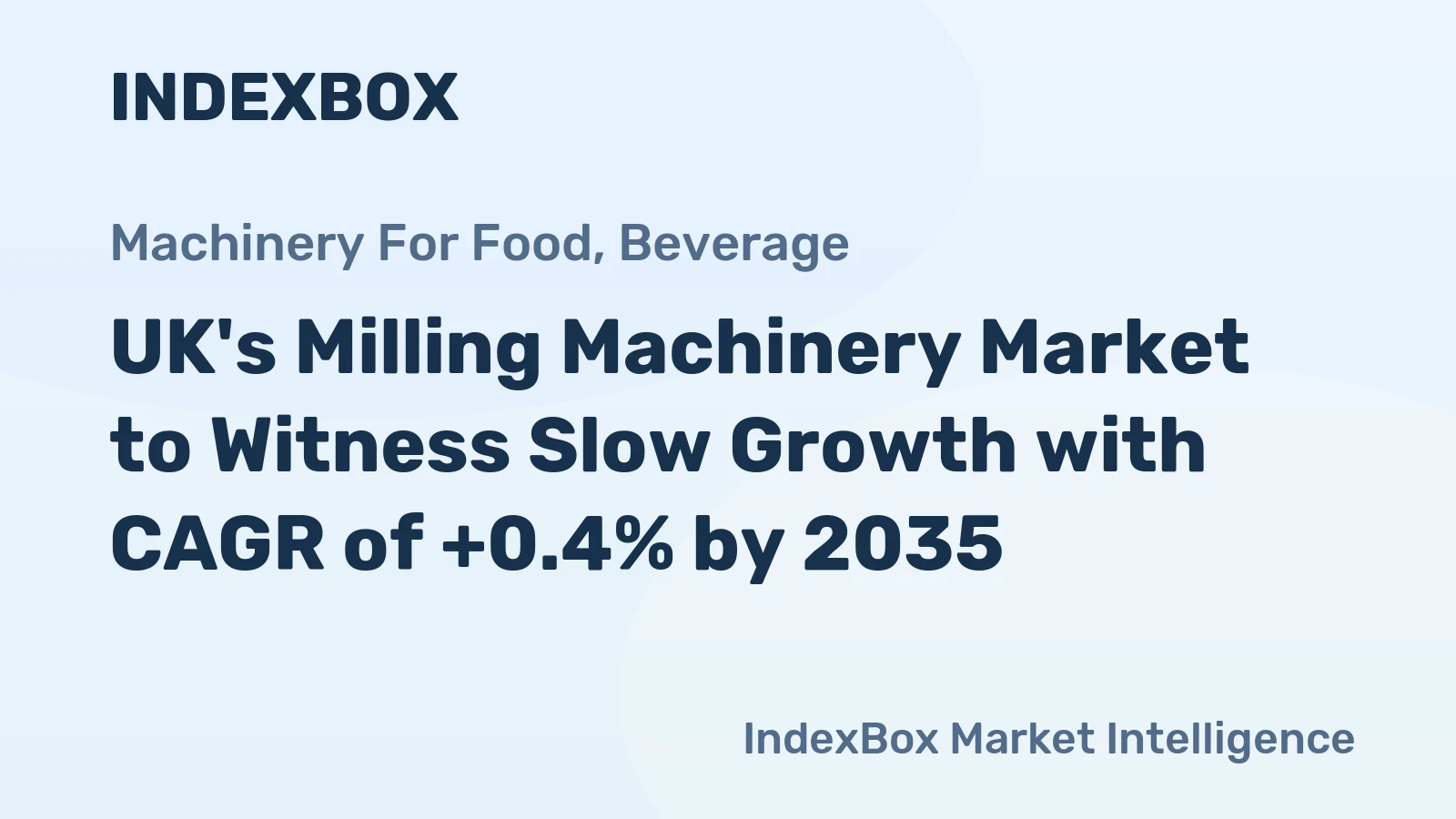 UK's Milling Machinery Market to Witness Slow Growth with CAGR of +0.4% by 2035