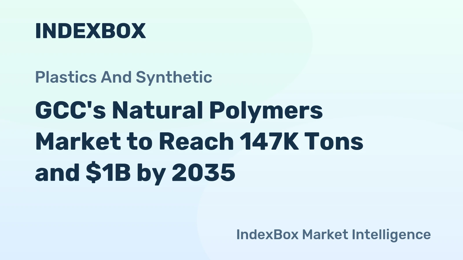 GCC's Natural Polymers Market to Reach 147K Tons and $1B by 2035