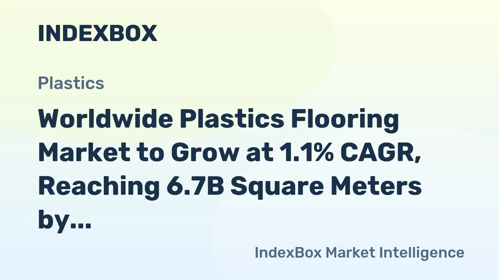 Worldwide Plastics Flooring Market to Grow at 1.1% CAGR, Reaching 6.7B Square Meters by 2035