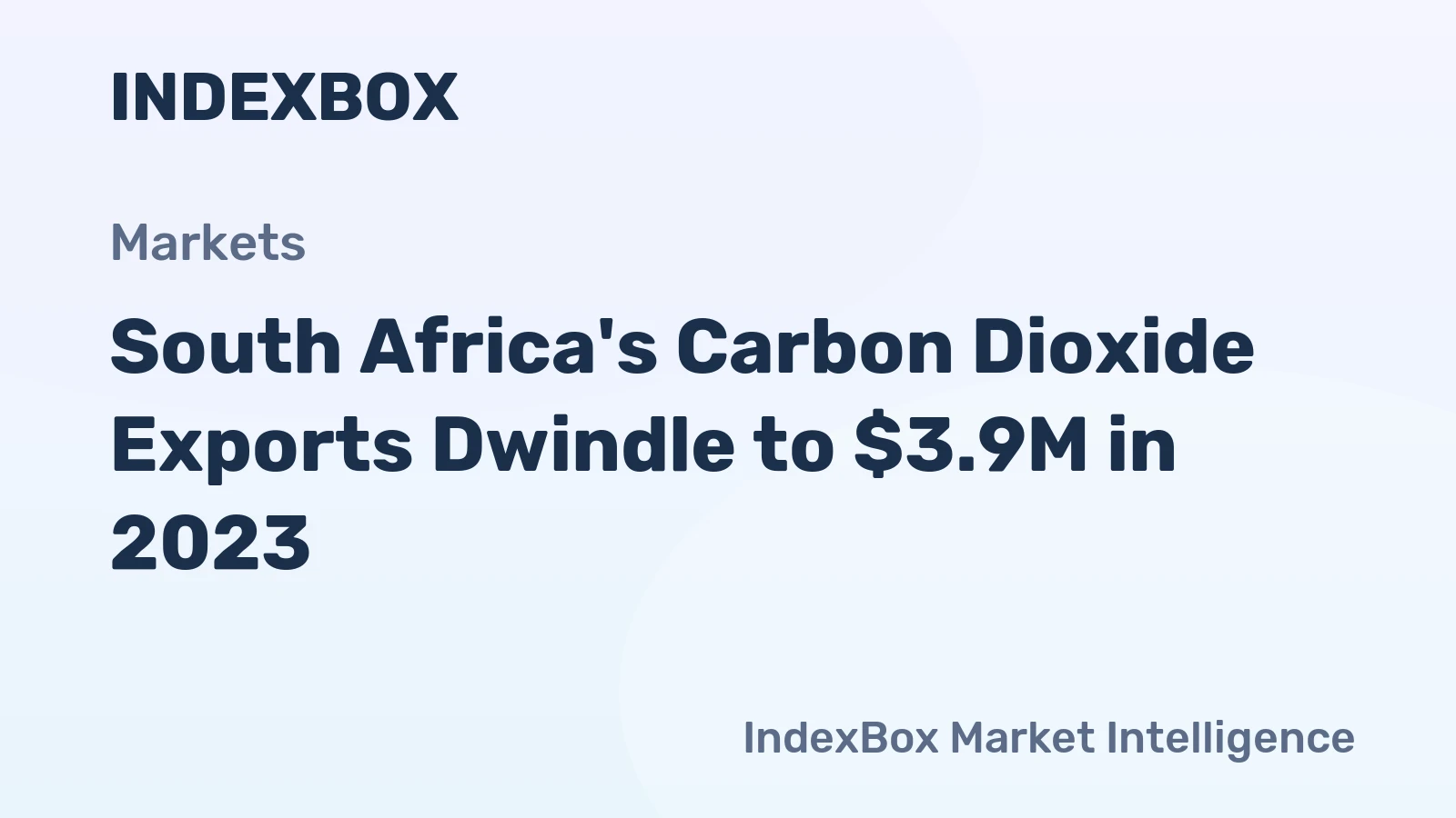 South Africa's Carbon Dioxide Exports Dwindle to $3.9M in 2023