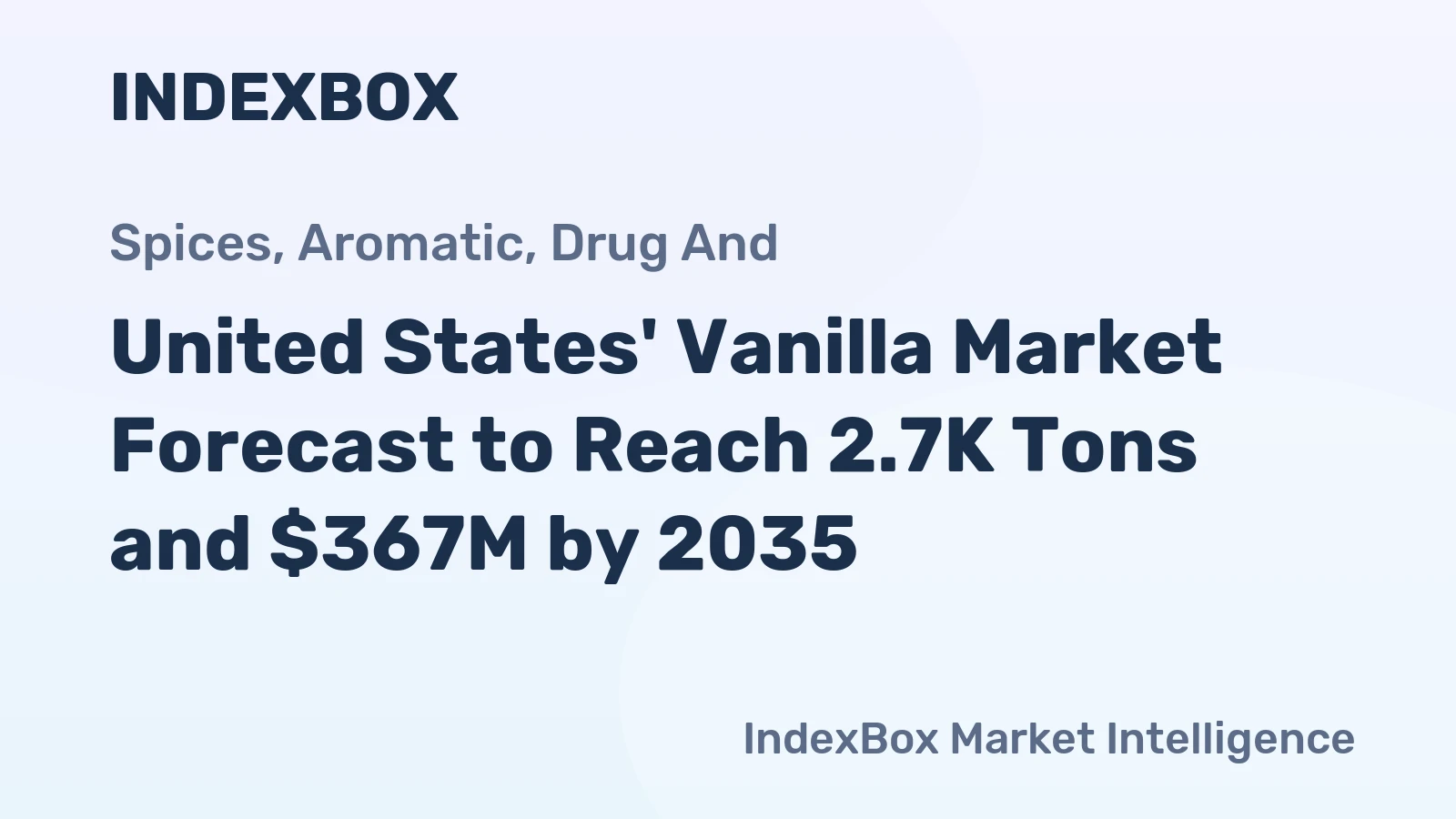 United States' Vanilla Market Forecast to Reach 2.7K Tons and $367M by 2035