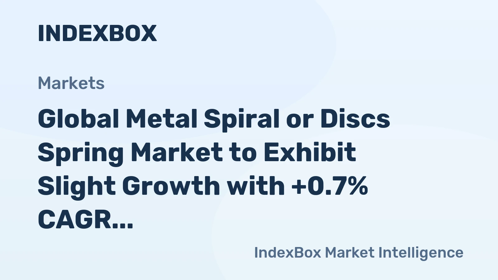 Global Metal Spiral or Discs Spring Market to Exhibit Slight Growth with +0.7% CAGR from 2024 to 2035