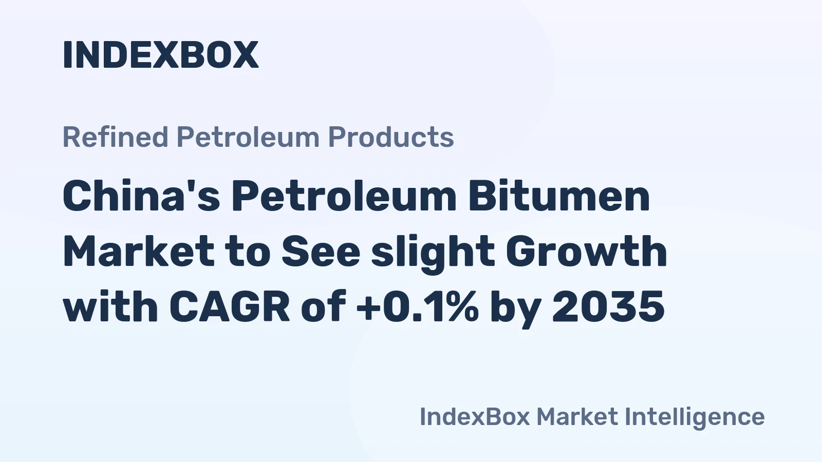 China's Petroleum Bitumen Market to See slight Growth with CAGR of +0.1% by 2035