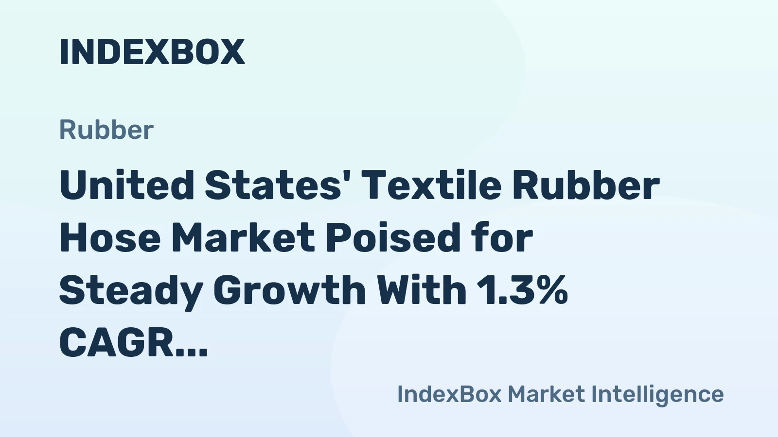 United States' Textile Rubber Hose Market Poised for Steady Growth With 1.3% CAGR in Value