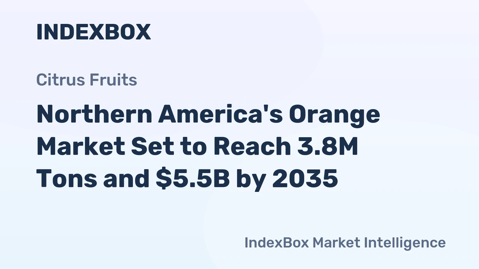 Northern America's Orange Market Set to Reach 3.8M Tons and $5.5B by 2035