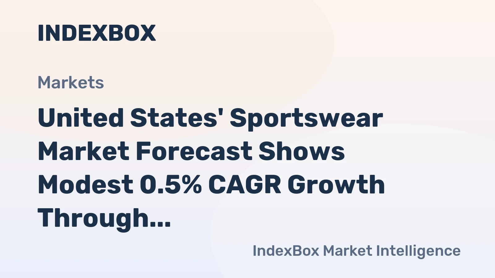 United States' Sportswear Market Forecast Shows Modest 0.5% CAGR Growth Through 2035