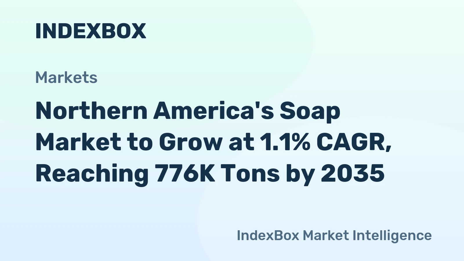 Northern America's Soap Market to Grow at 1.1% CAGR, Reaching 776K Tons by 2035