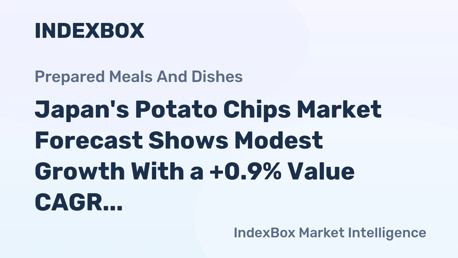 Japan's Potato Chips Market Forecast Shows Modest Growth With a +0.9% Value CAGR