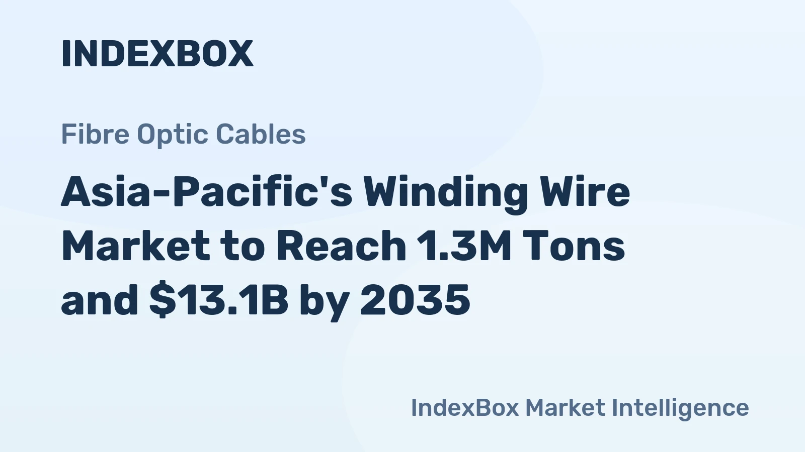 Asia-Pacific's Winding Wire Market to Reach 1.3M Tons and $13.1B by 2035