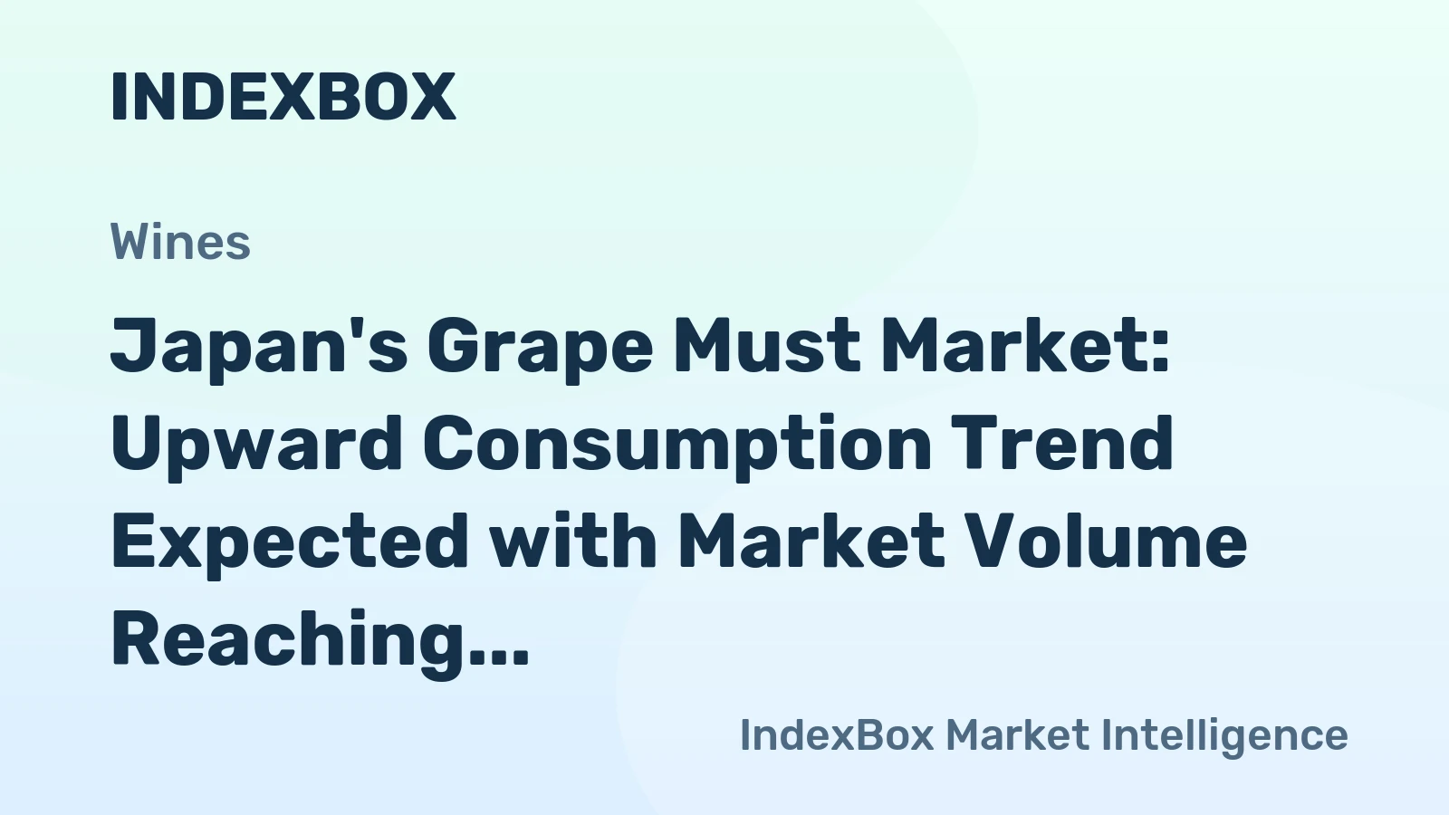 Japan's Grape Must Market: Upward Consumption Trend Expected with Market Volume Reaching 861K Litres and Value Hitting $3.1M by 2035