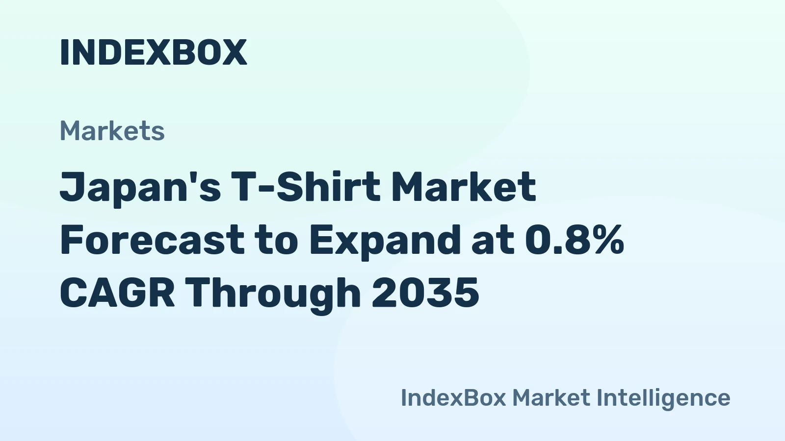 Japan's T-Shirt Market Forecast to Expand at 0.8% CAGR Through 2035