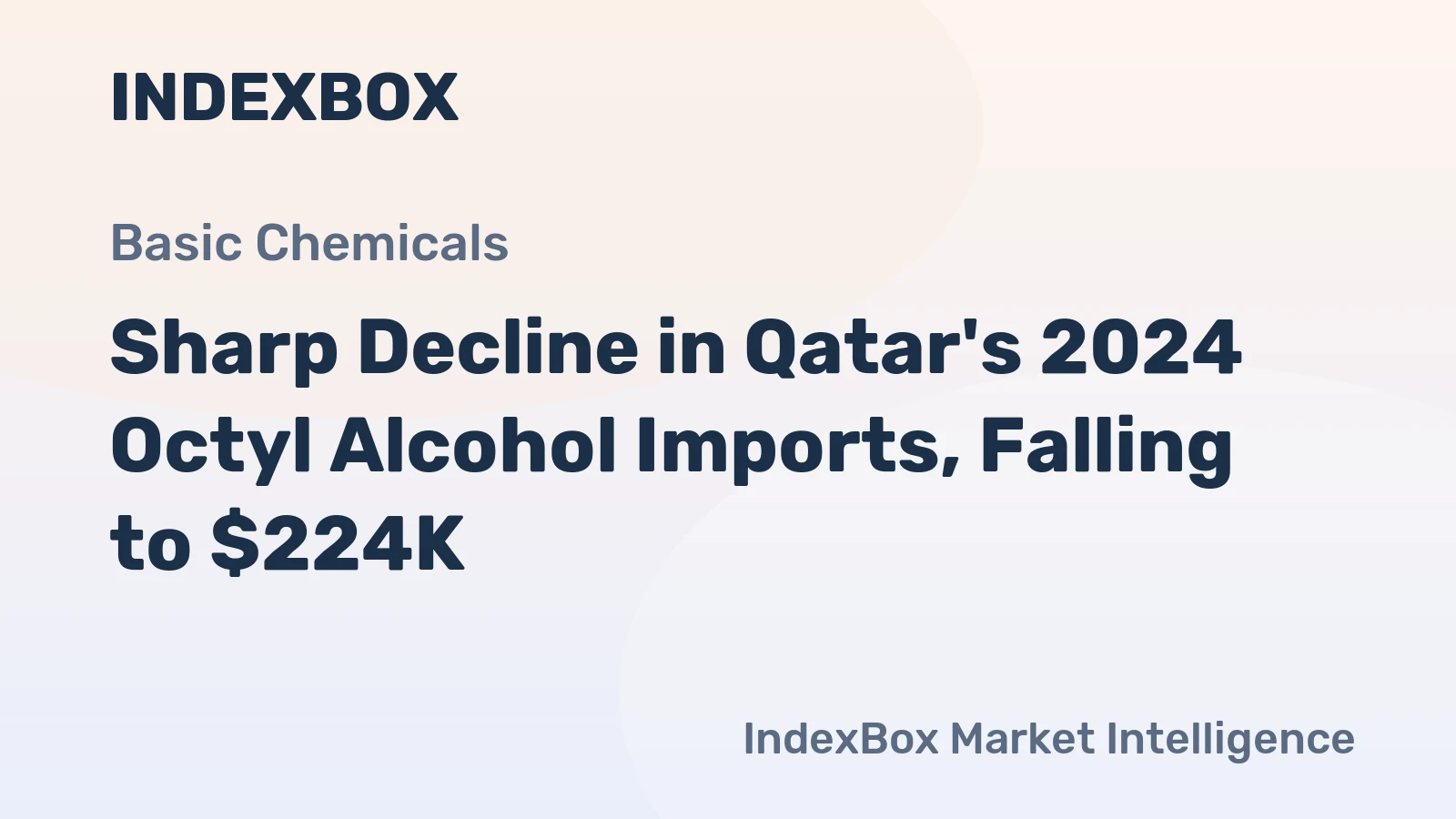 Sharp Decline in Qatar's 2024 Octyl Alcohol Imports, Falling to $224K