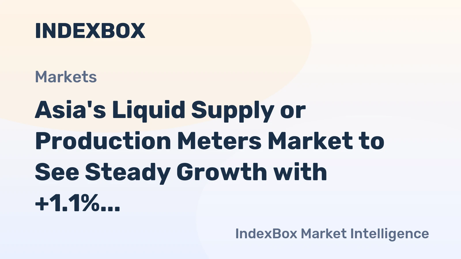 Asia's Liquid Supply or Production Meters Market to See Steady Growth with +1.1% CAGR Reaching $19.3B by 2035