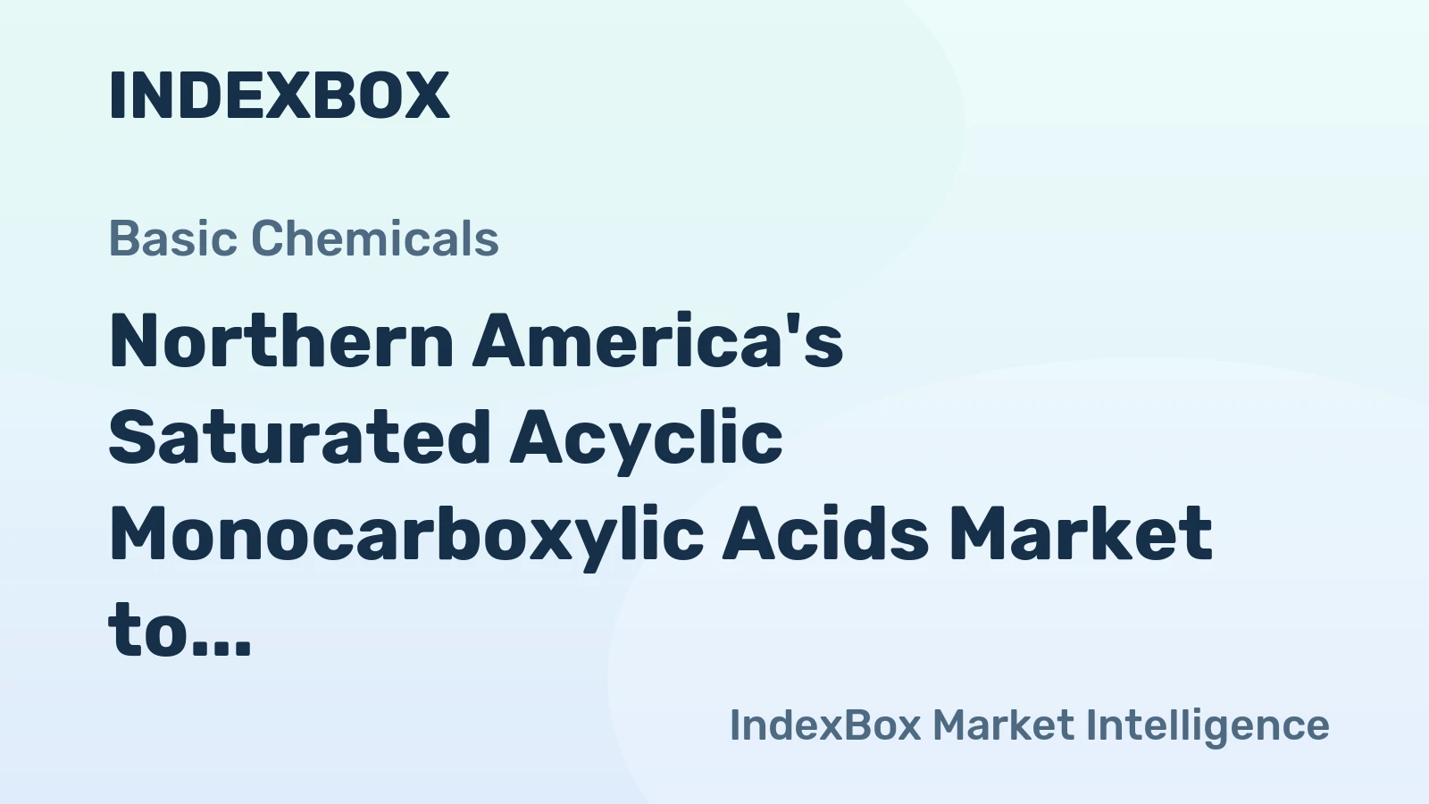 Northern America's Saturated Acyclic Monocarboxylic Acids Market to Grow at +0.7% CAGR through 2035