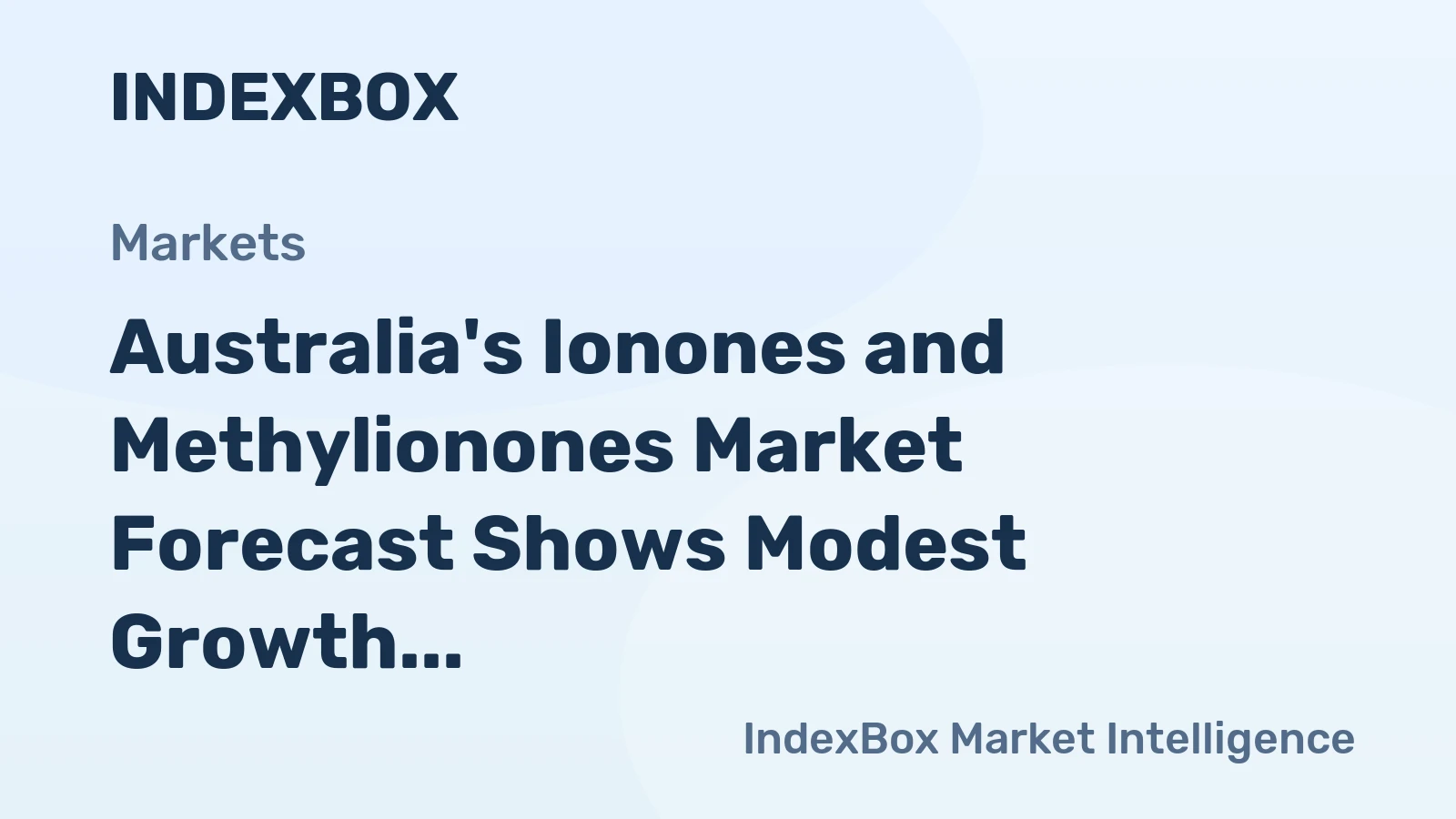 Australia's Ionones and Methylionones Market Forecast Shows Modest Growth With 1.5% CAGR Through 2035