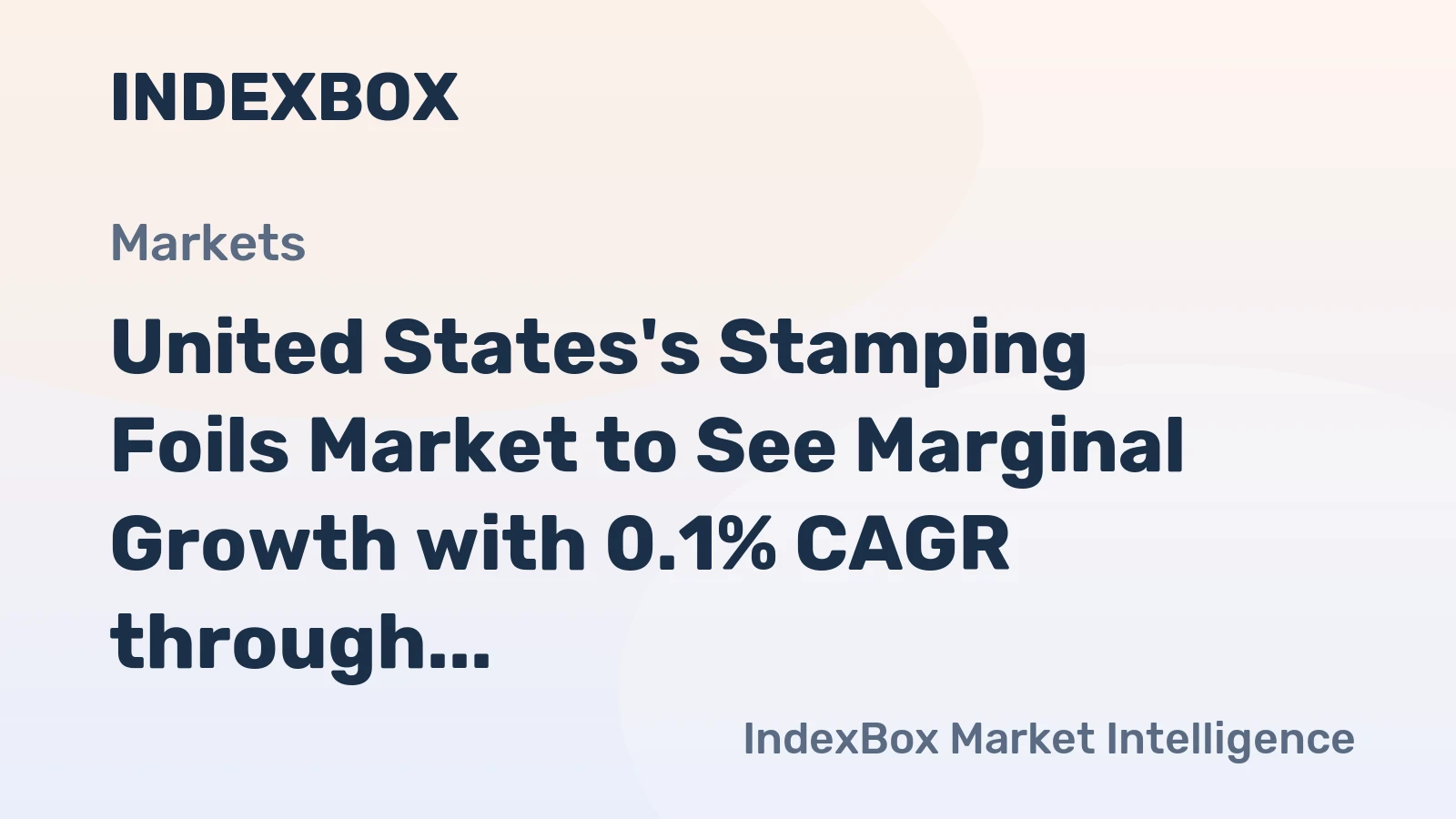 United States's Stamping Foils Market to See Marginal Growth with 0.1% CAGR through 2035