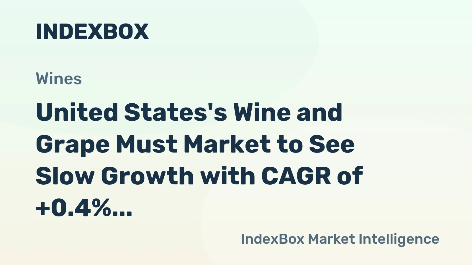 United States's Wine and Grape Must Market to See Slow Growth with CAGR of +0.4% from 2024 to 2035
