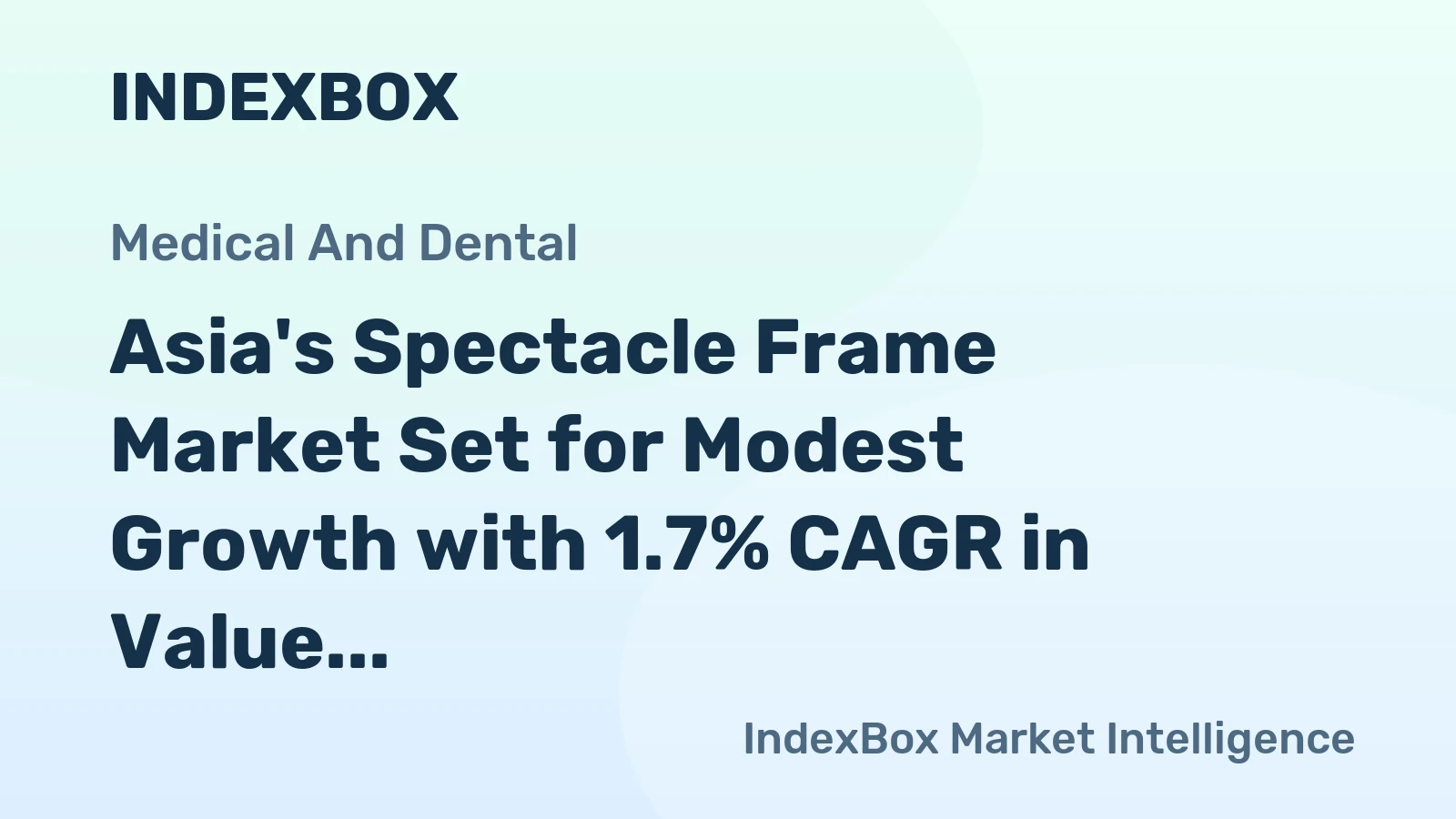 Asia's Spectacle Frame Market Set for Modest Growth with 1.7% CAGR in Value Through 2035