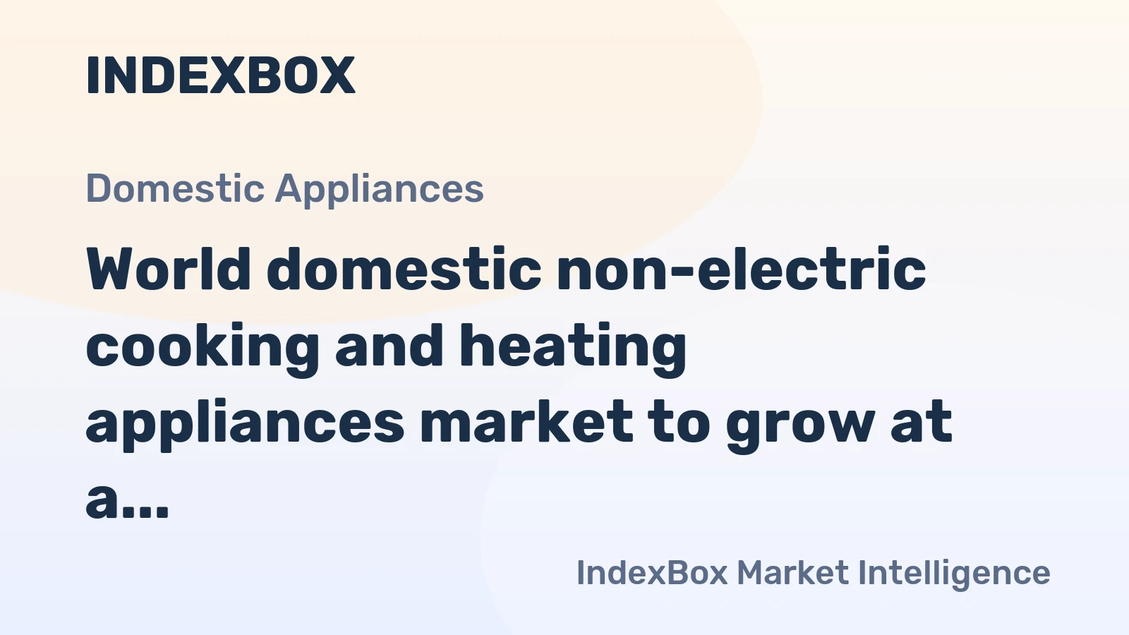 World domestic non-electric cooking and heating appliances market to grow at a steady 2.8% CAGR, reaching $26.6B by 2035.