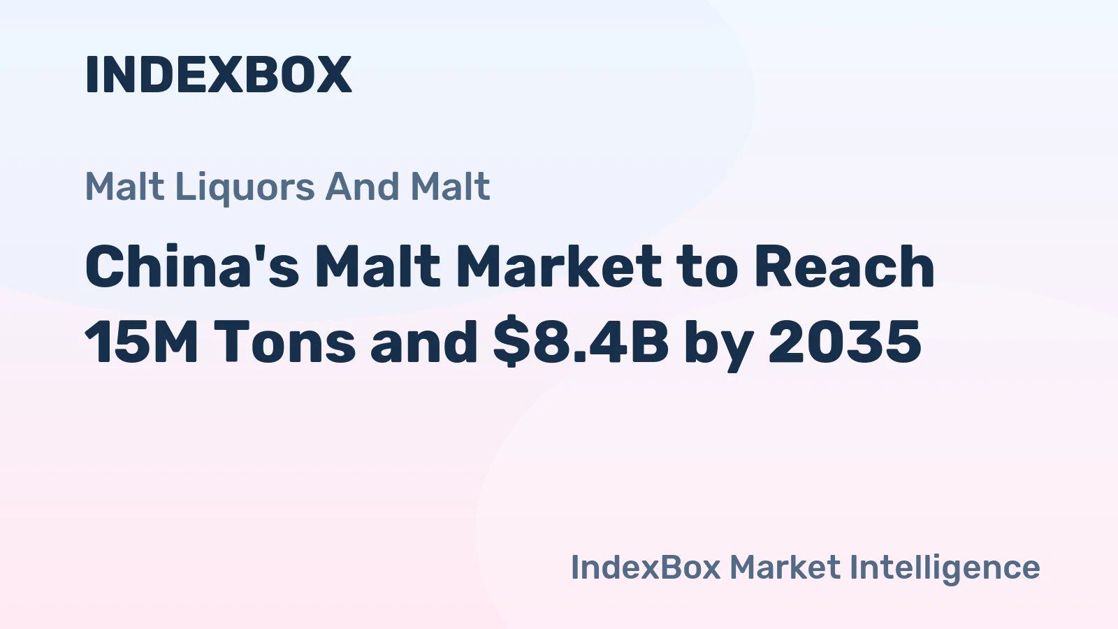China's Malt Market to Reach 15M Tons and $8.4B by 2035