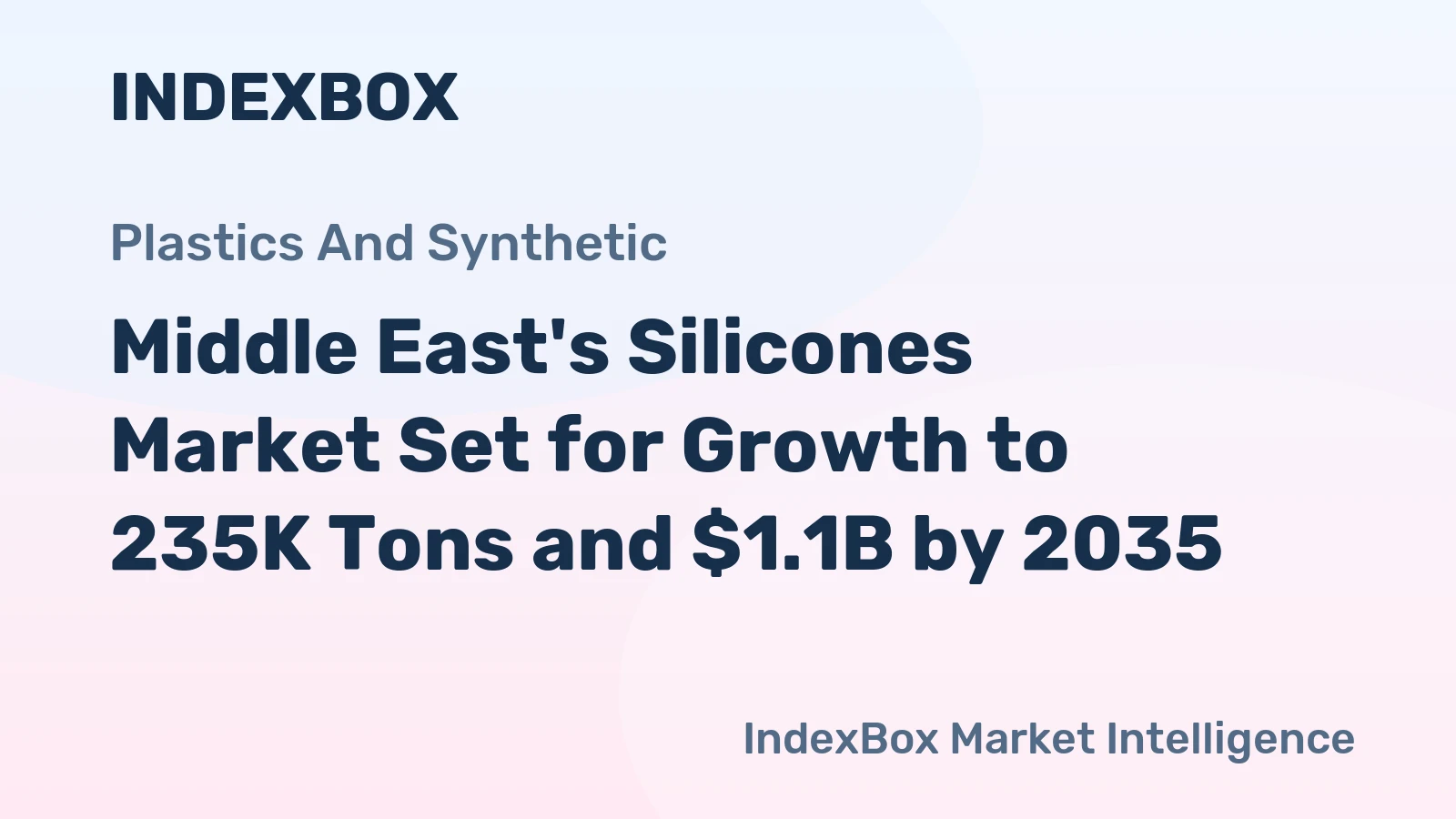 Middle East's Silicones Market Set for Growth to 235K Tons and $1.1B by 2035