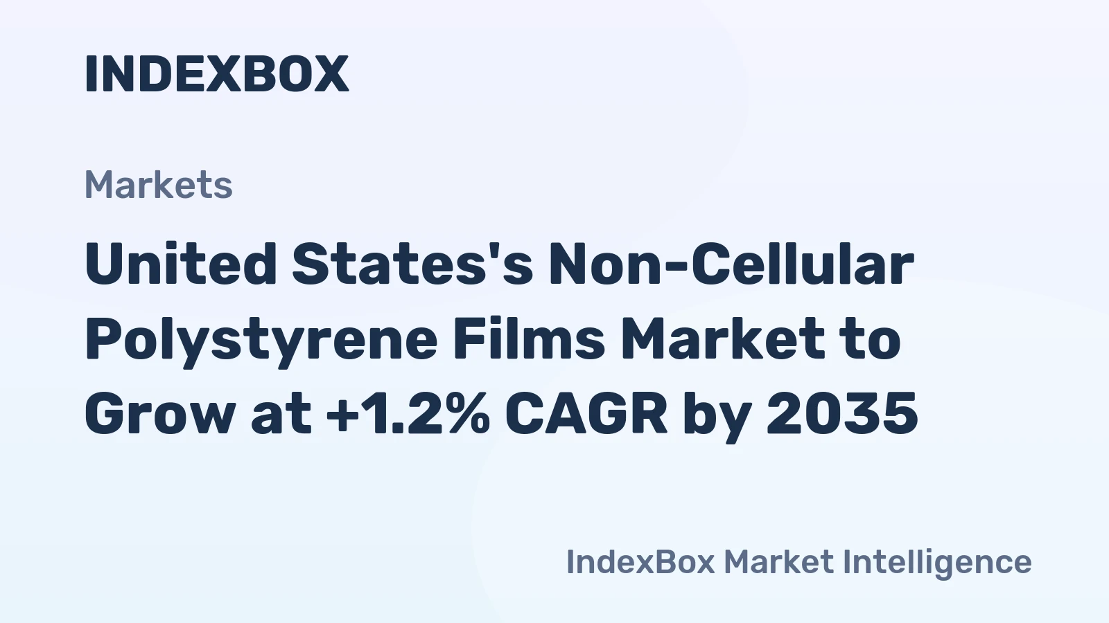 United States's Non-Cellular Polystyrene Films Market to Grow at +1.2% CAGR by 2035