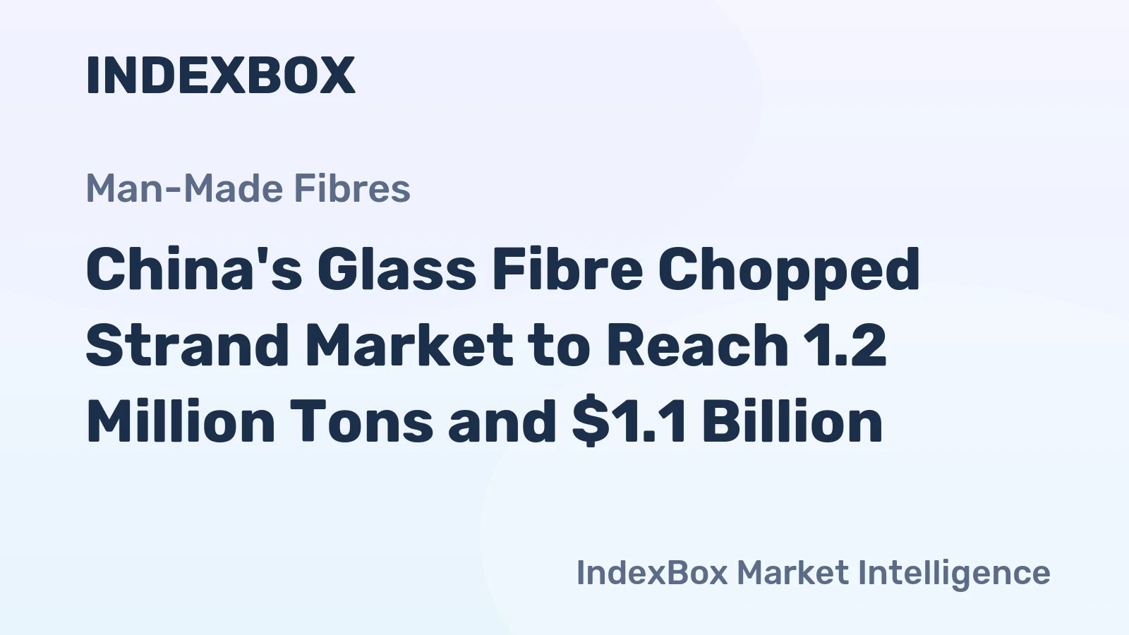 China's Glass Fibre Chopped Strand Market to Reach 1.2 Million Tons and $1.1 Billion