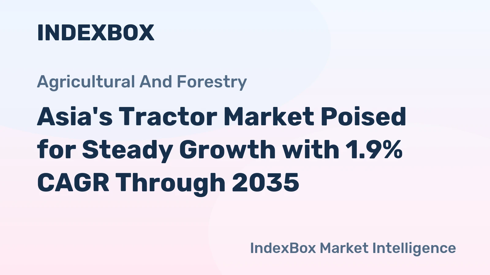 Asia's Tractor Market Poised for Steady Growth with 1.9% CAGR Through 2035