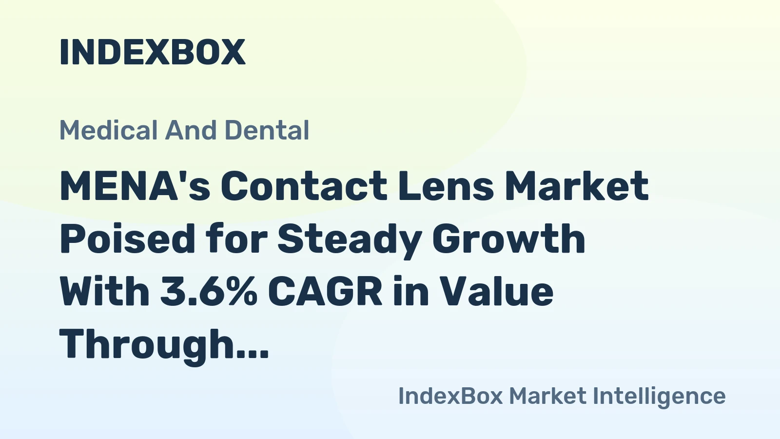 MENA's Contact Lens Market Poised for Steady Growth With 3.6% CAGR in Value Through 2035