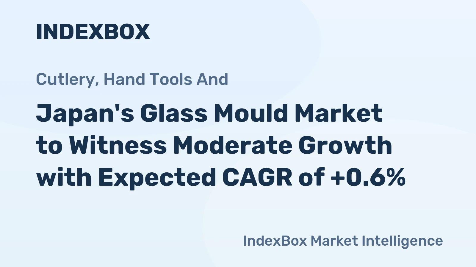 Japan's Glass Mould Market to Witness Moderate Growth with Expected CAGR of +0.6%