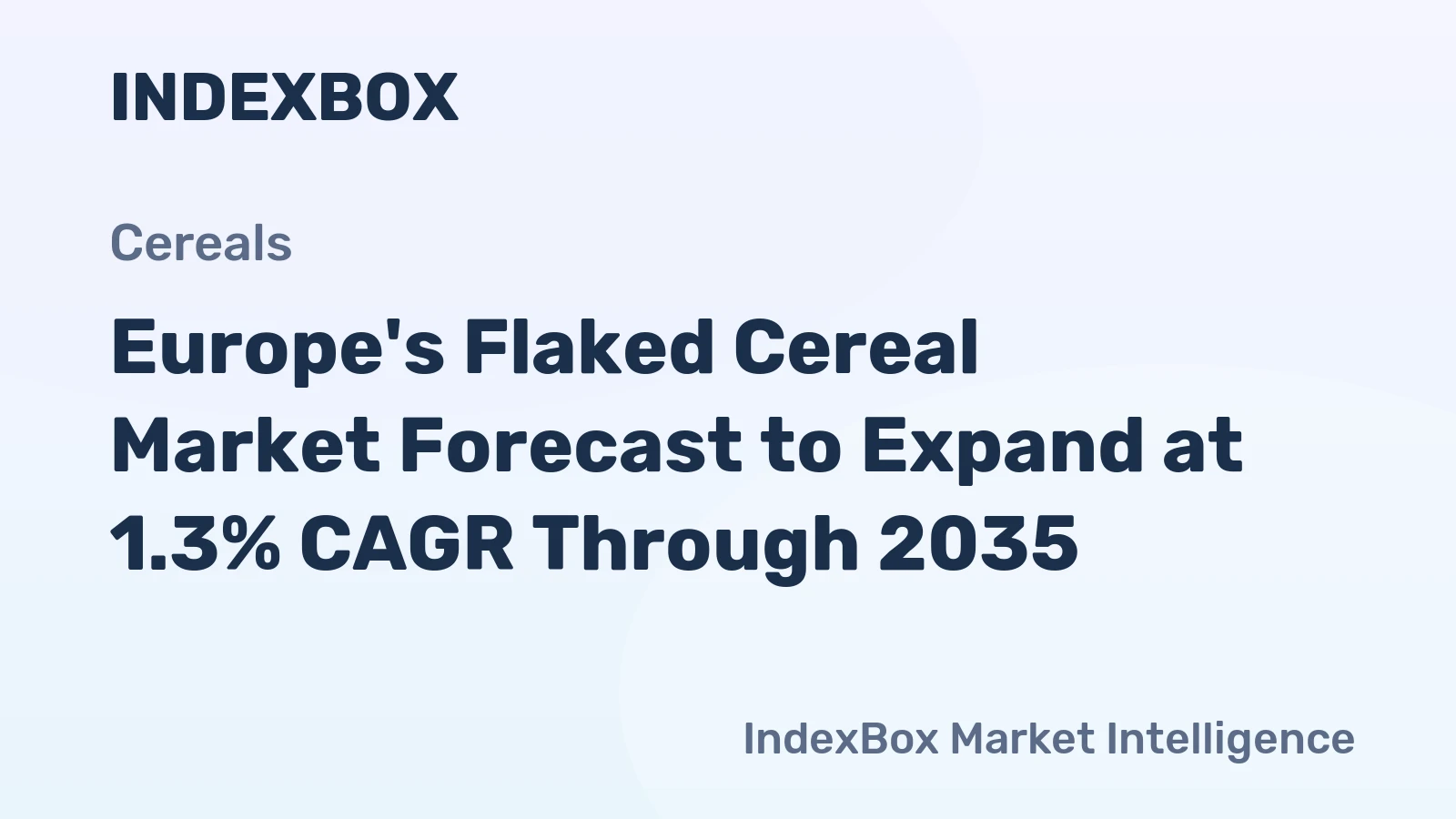 Europe's Flaked Cereal Market Forecast to Expand at 1.3% CAGR Through 2035