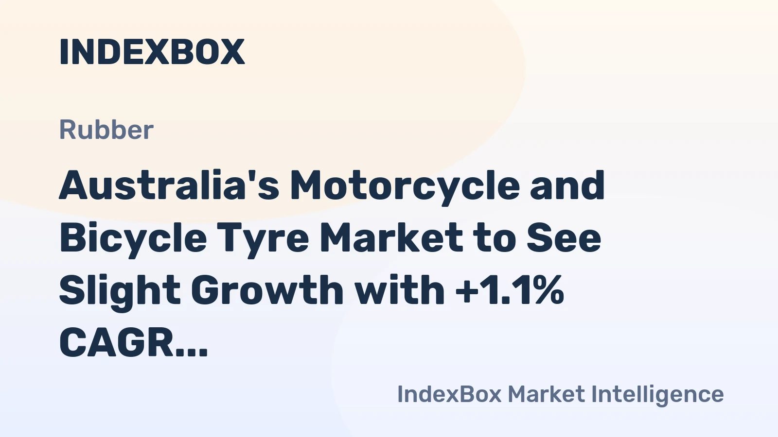 Australia's Motorcycle and Bicycle Tyre Market to See Slight Growth with +1.1% CAGR Over Next Decade