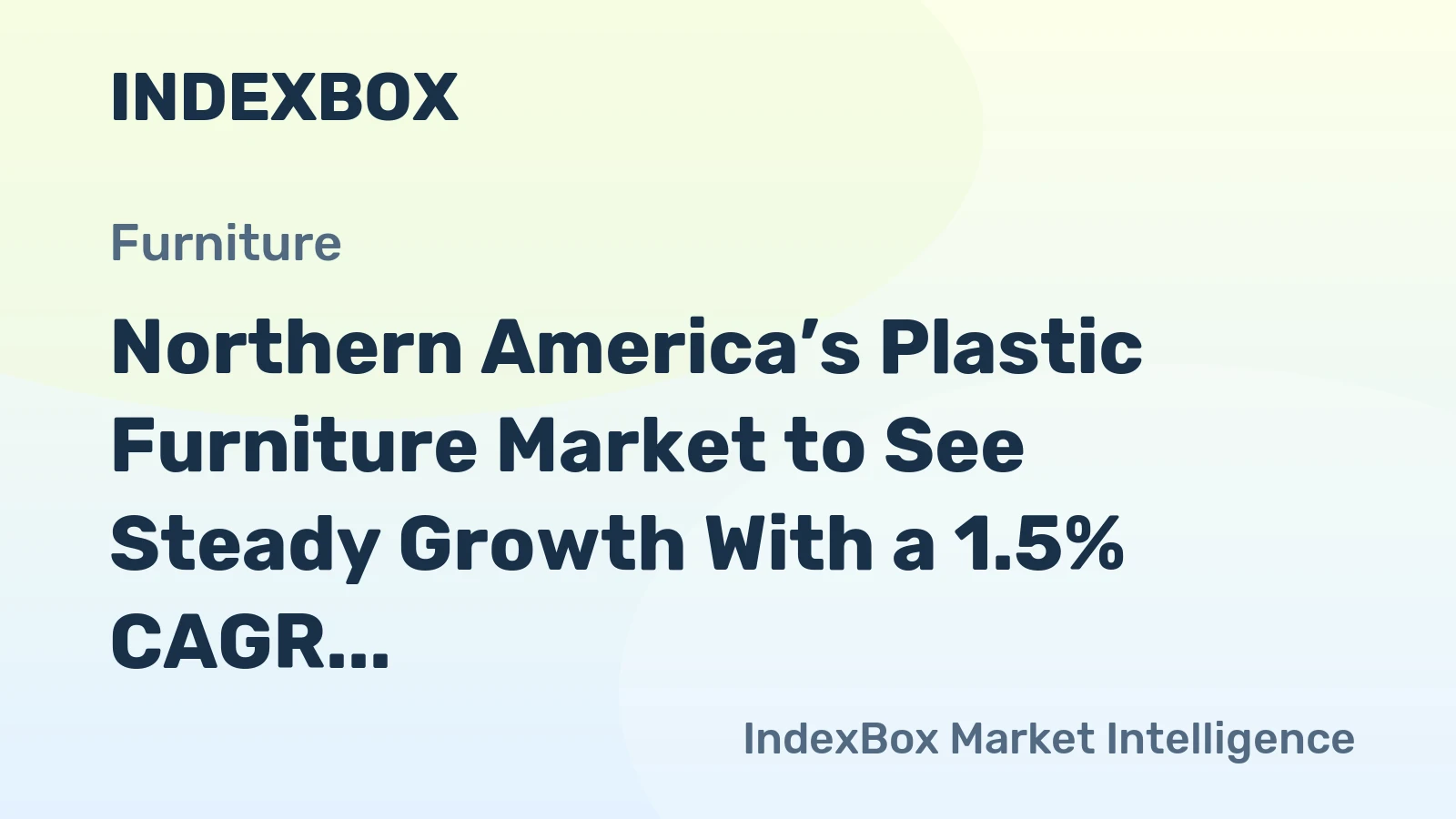 Northern America’s Plastic Furniture Market to See Steady Growth With a 1.5% CAGR in Value