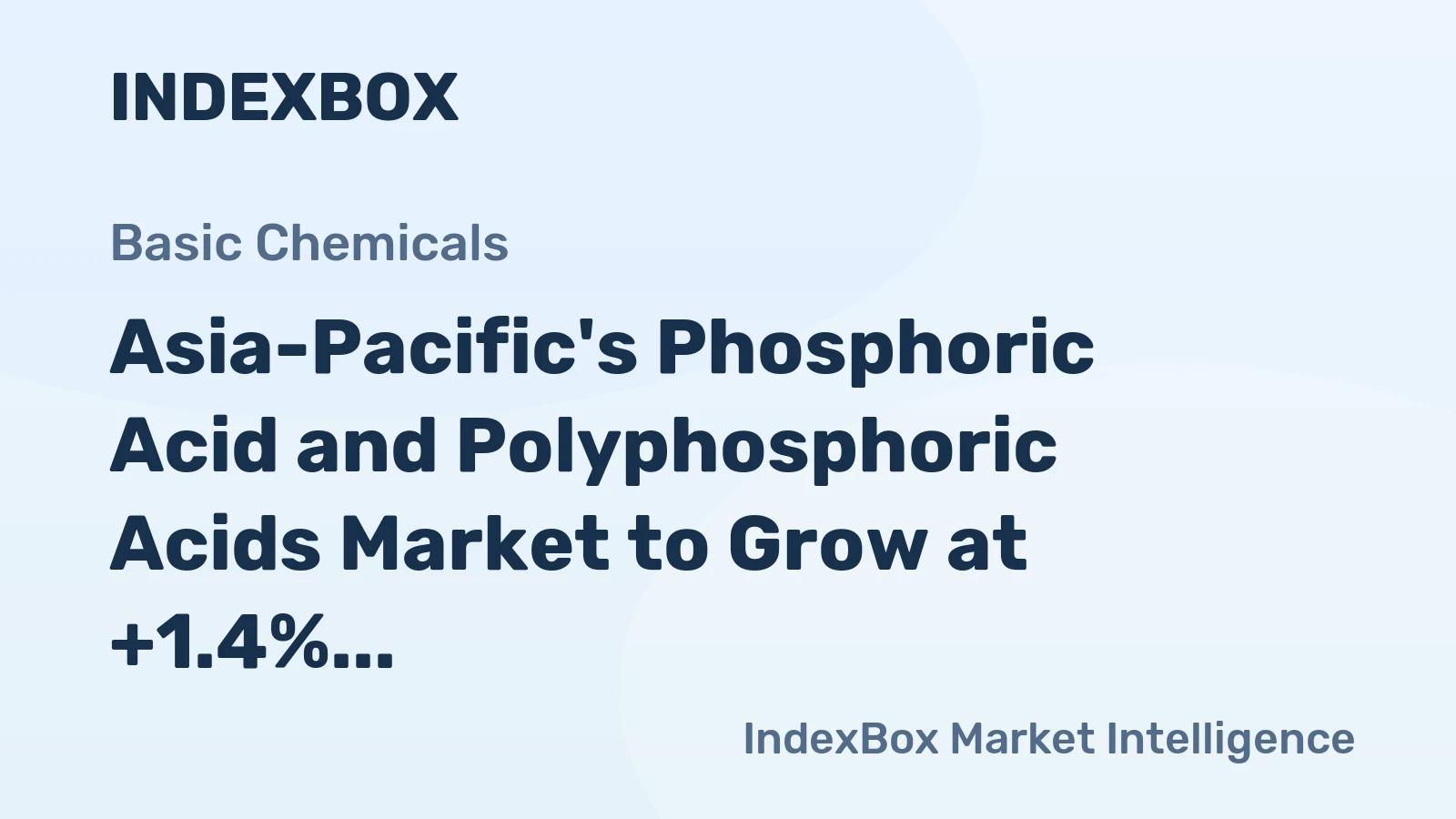 Asia-Pacific's Phosphoric Acid and Polyphosphoric Acids Market to Grow at +1.4% CAGR, Reaching 10M Tons by 2035
