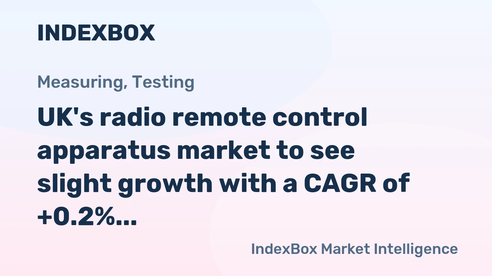 UK's radio remote control apparatus market to see slight growth with a CAGR of +0.2% from 2024-2035