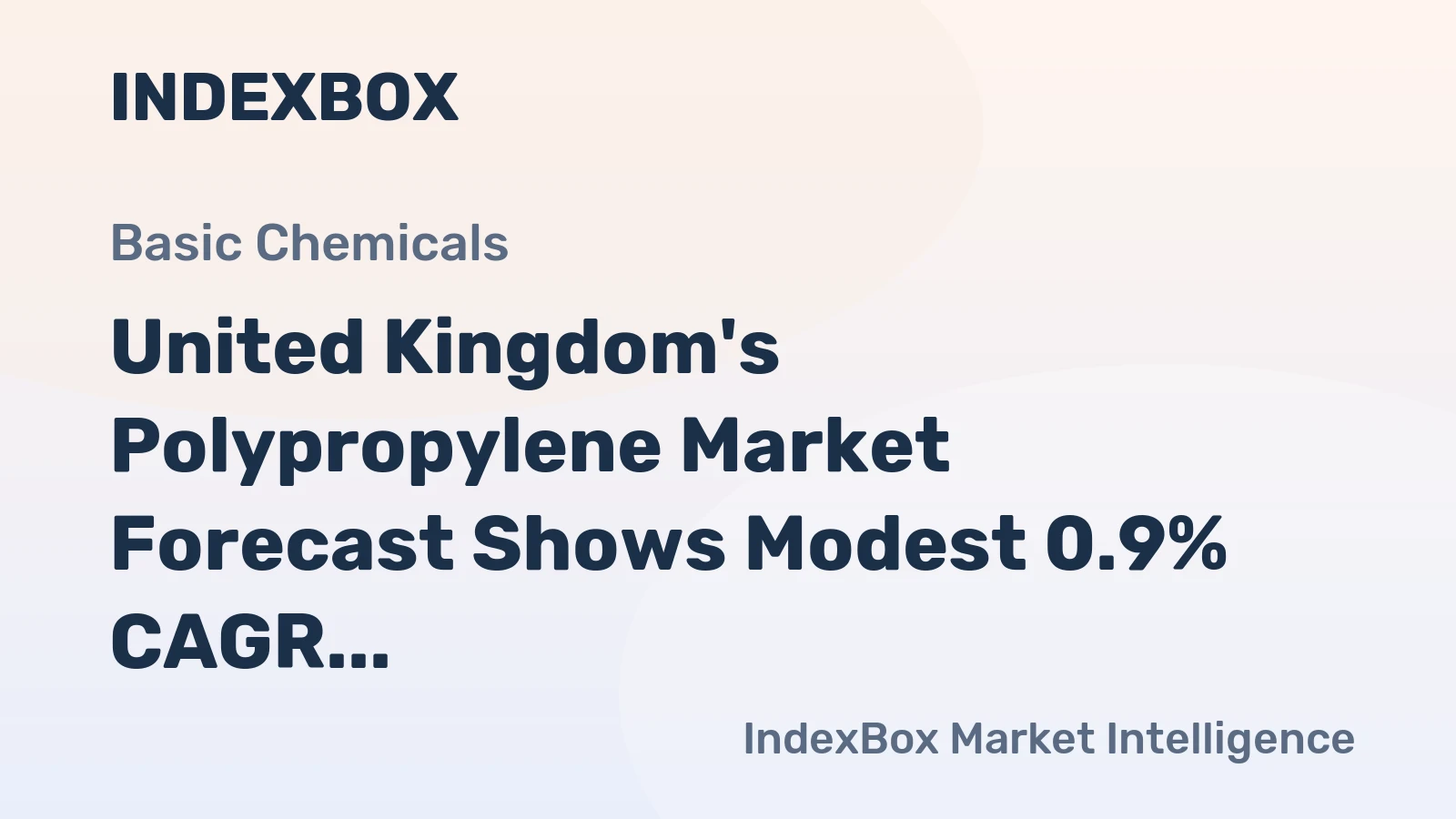 United Kingdom's Polypropylene Market Forecast Shows Modest 0.9% CAGR Growth Through 2035