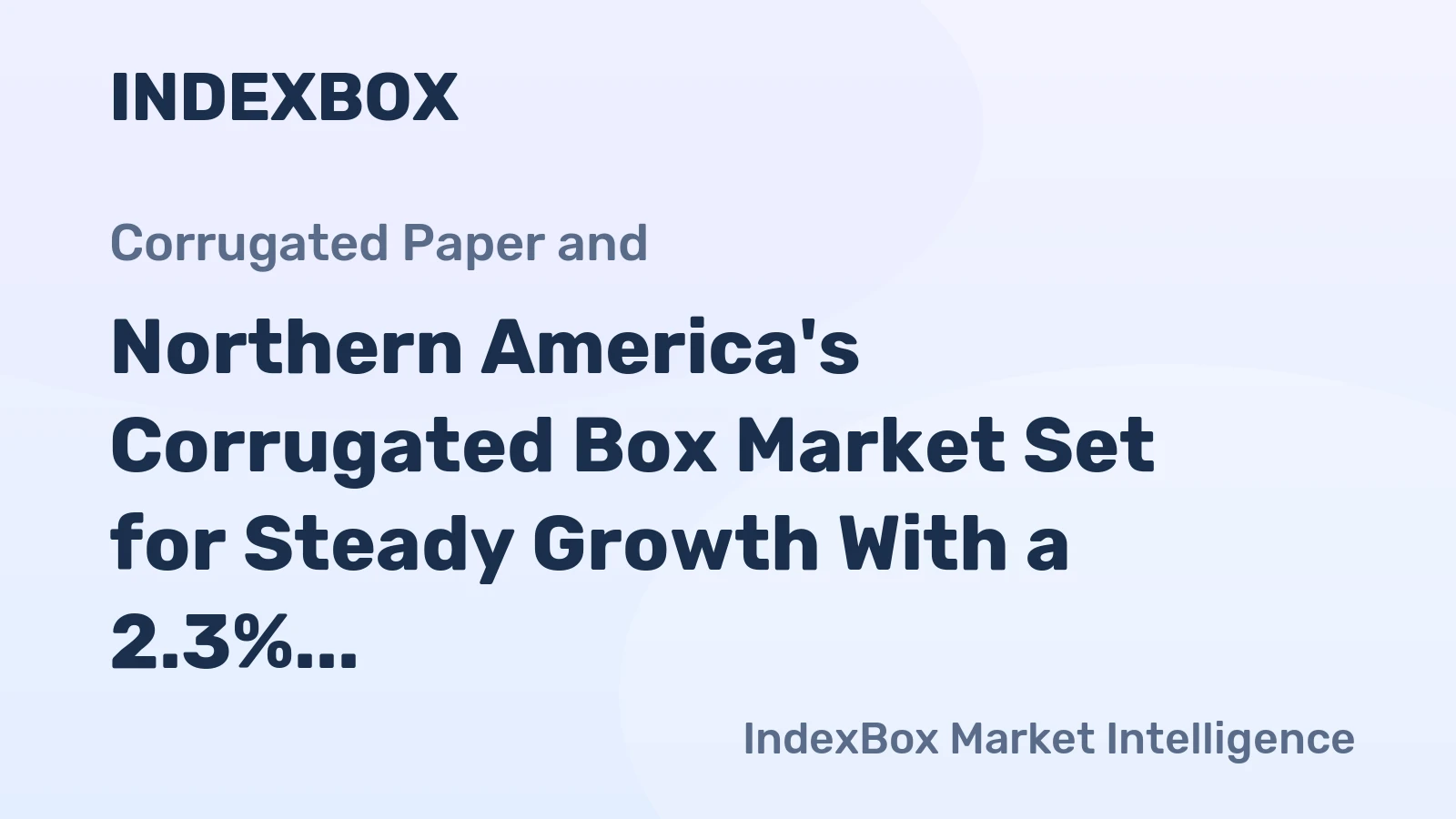 Northern America's Corrugated Box Market Set for Steady Growth With a 2.3% CAGR Through 2035