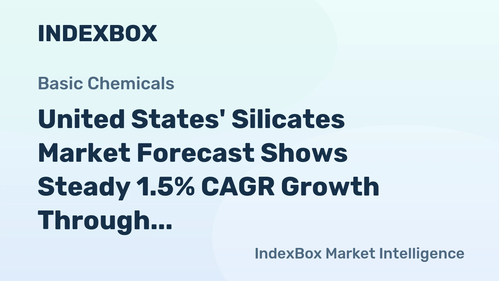 United States' Silicates Market Forecast Shows Steady 1.5% CAGR Growth Through 2035