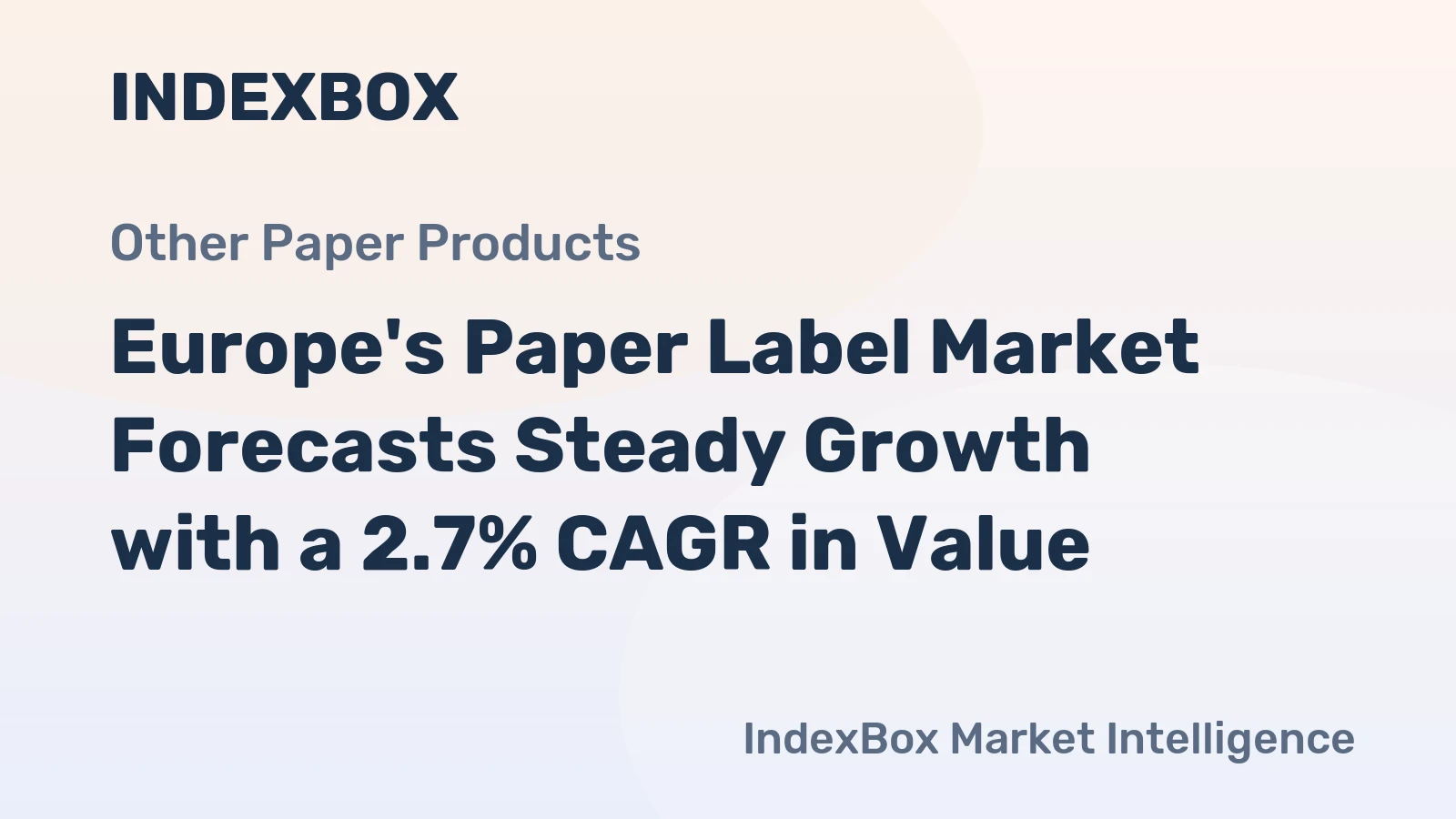 Europe's Paper Label Market Forecasts Steady Growth with a 2.7% CAGR in Value