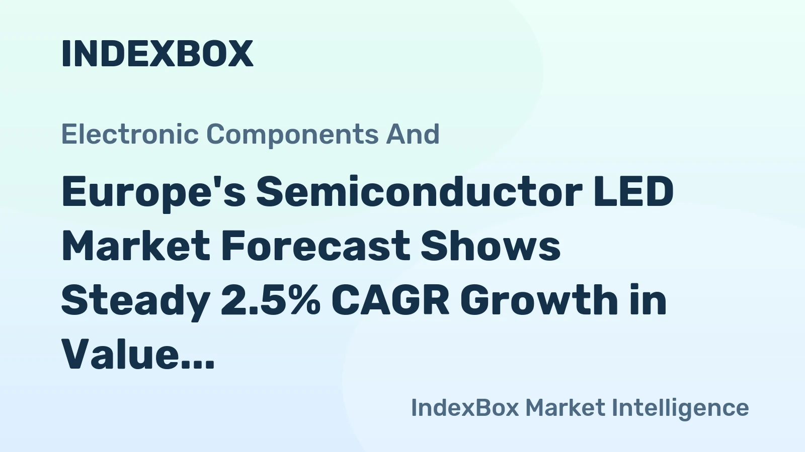 Europe's Semiconductor LED Market Forecast Shows Steady 2.5% CAGR Growth in Value