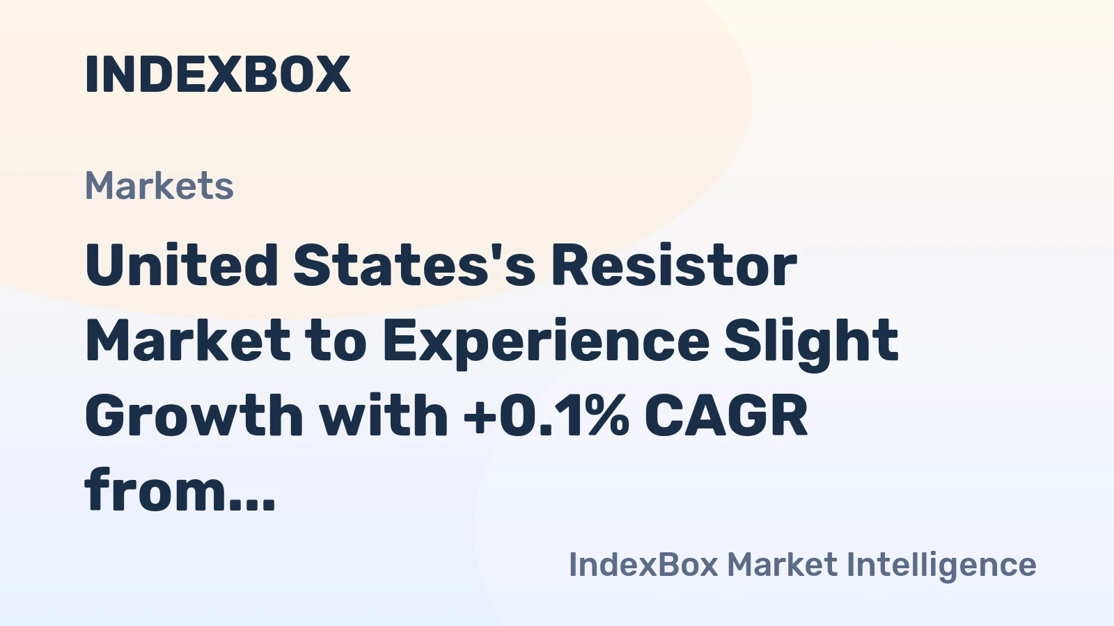 United States's Resistor Market to Experience Slight Growth with +0.1% CAGR from 2024 to 2035