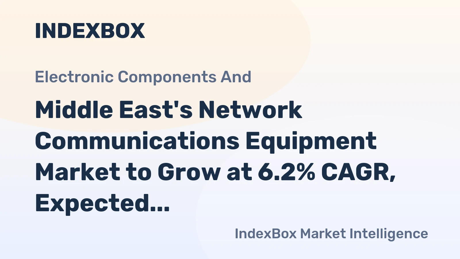 Middle East's Network Communications Equipment Market to Grow at 6.2% CAGR, Expected to Reach 13M Units by 2035