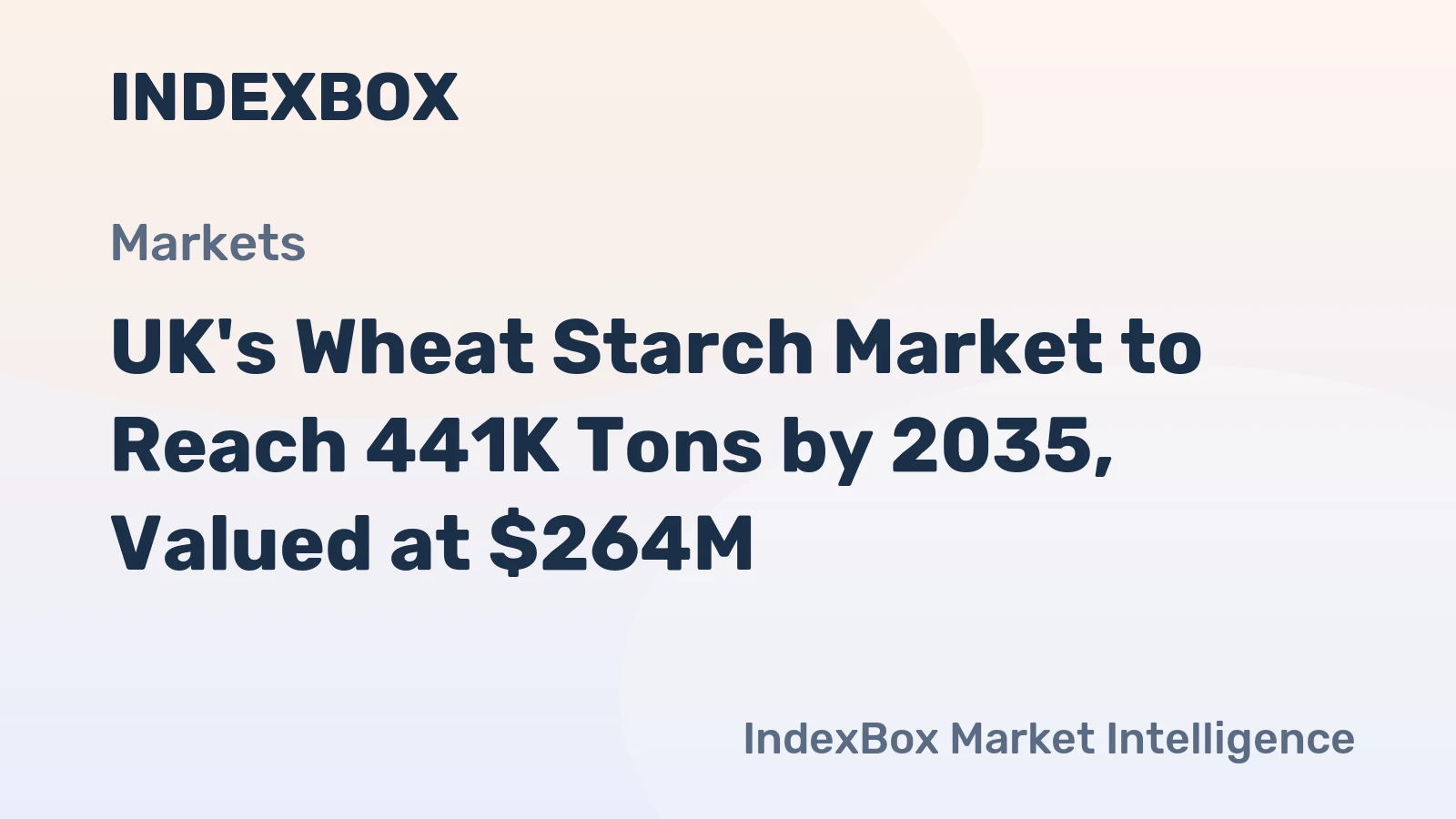 UK's Wheat Starch Market to Reach 441K Tons by 2035, Valued at $264M