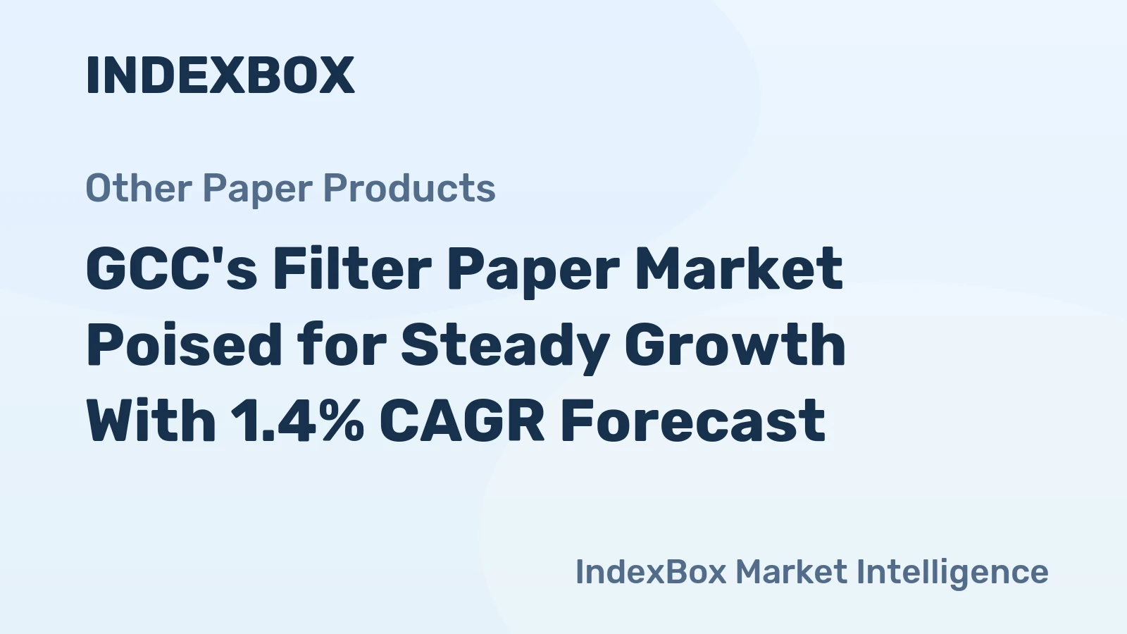 GCC's Filter Paper Market Poised for Steady Growth With 1.4% CAGR Forecast