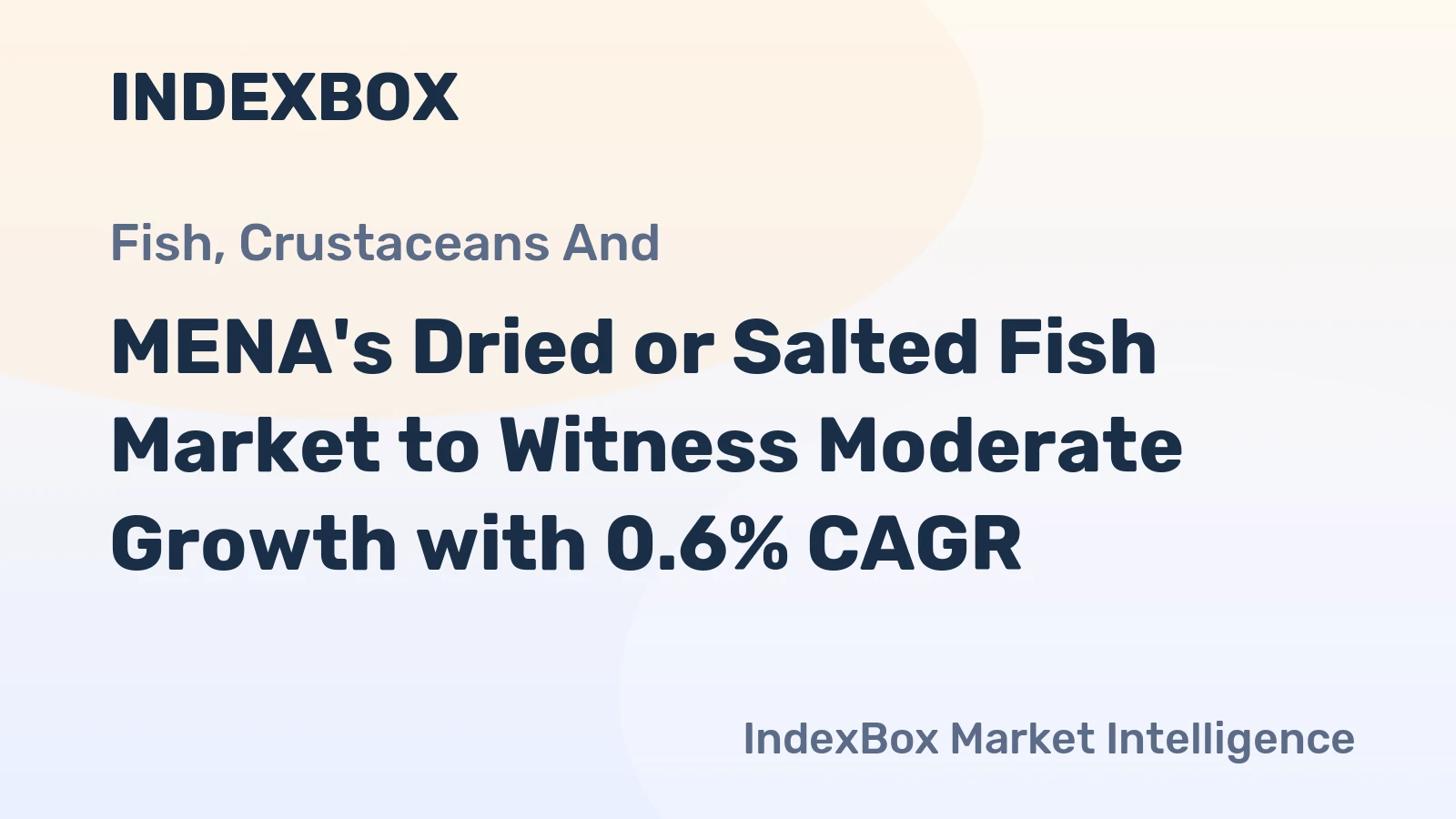MENA's Dried or Salted Fish Market to Witness Moderate Growth with 0.6% CAGR