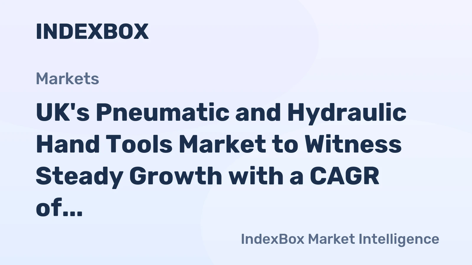 UK's Pneumatic and Hydraulic Hand Tools Market to Witness Steady Growth with a CAGR of +1.0% from 2024 to 2035, Reaching $462M in Value by 2035