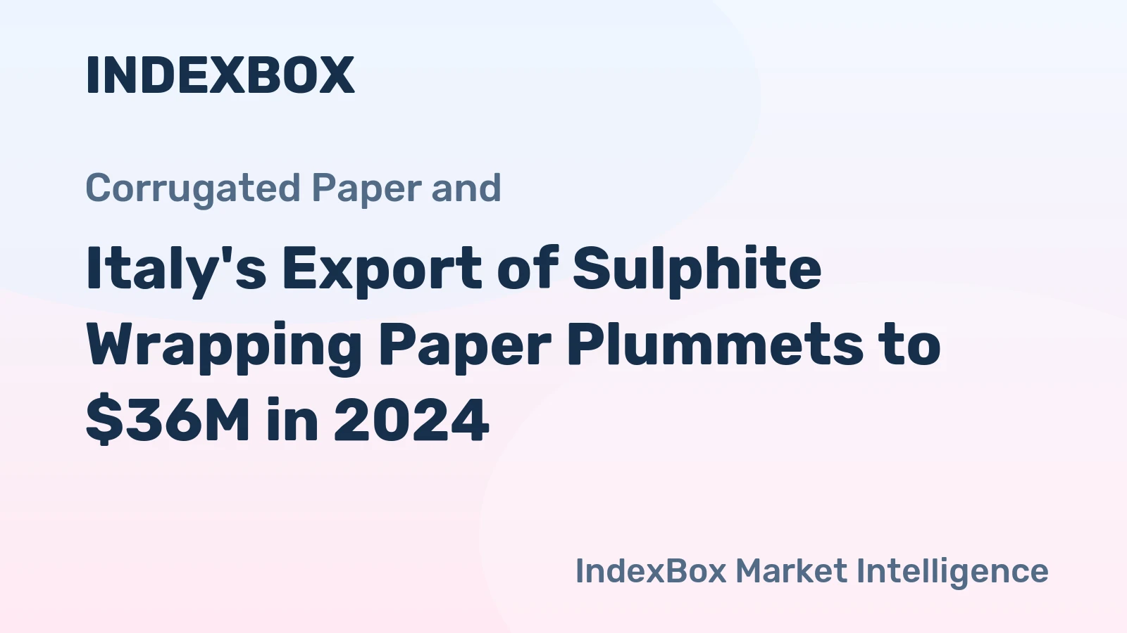 Italy's Export of Sulphite Wrapping Paper Plummets to $36M in 2024
