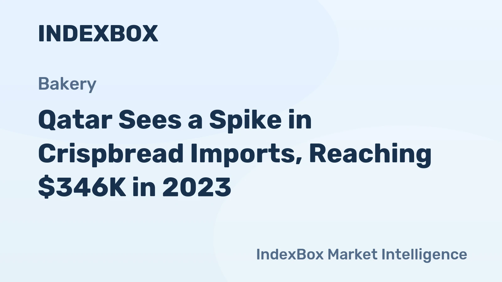 Qatar Sees a Spike in Crispbread Imports, Reaching $346K in 2023