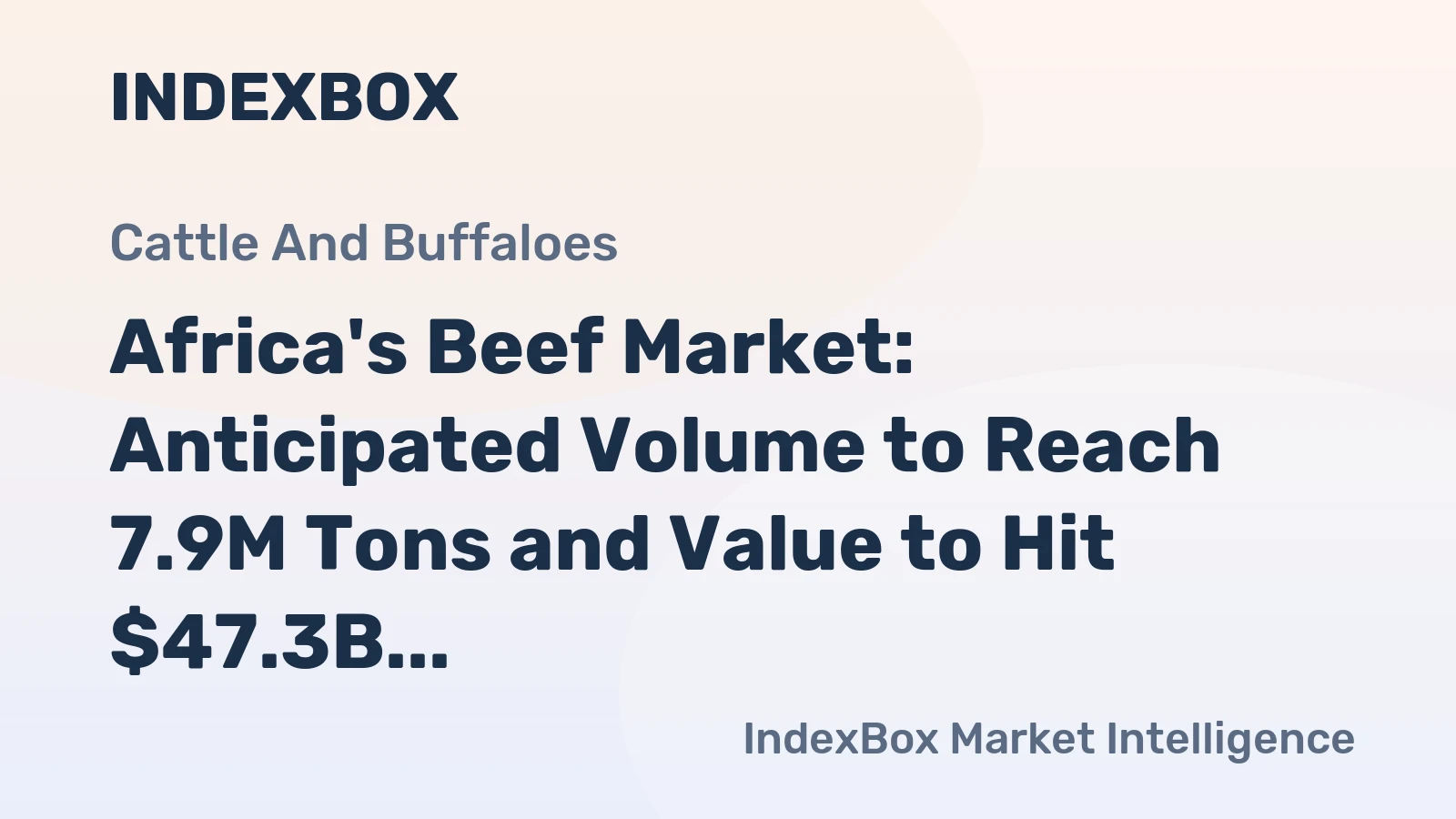 Africa's Beef Market: Anticipated Volume to Reach 7.9M Tons and Value to Hit $47.3B by 2035