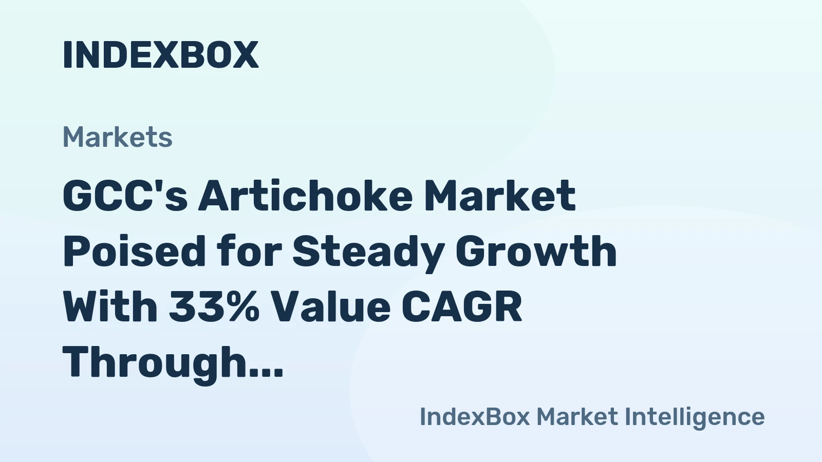 GCC's Artichoke Market Poised for Steady Growth With 33% Value CAGR Through 2035